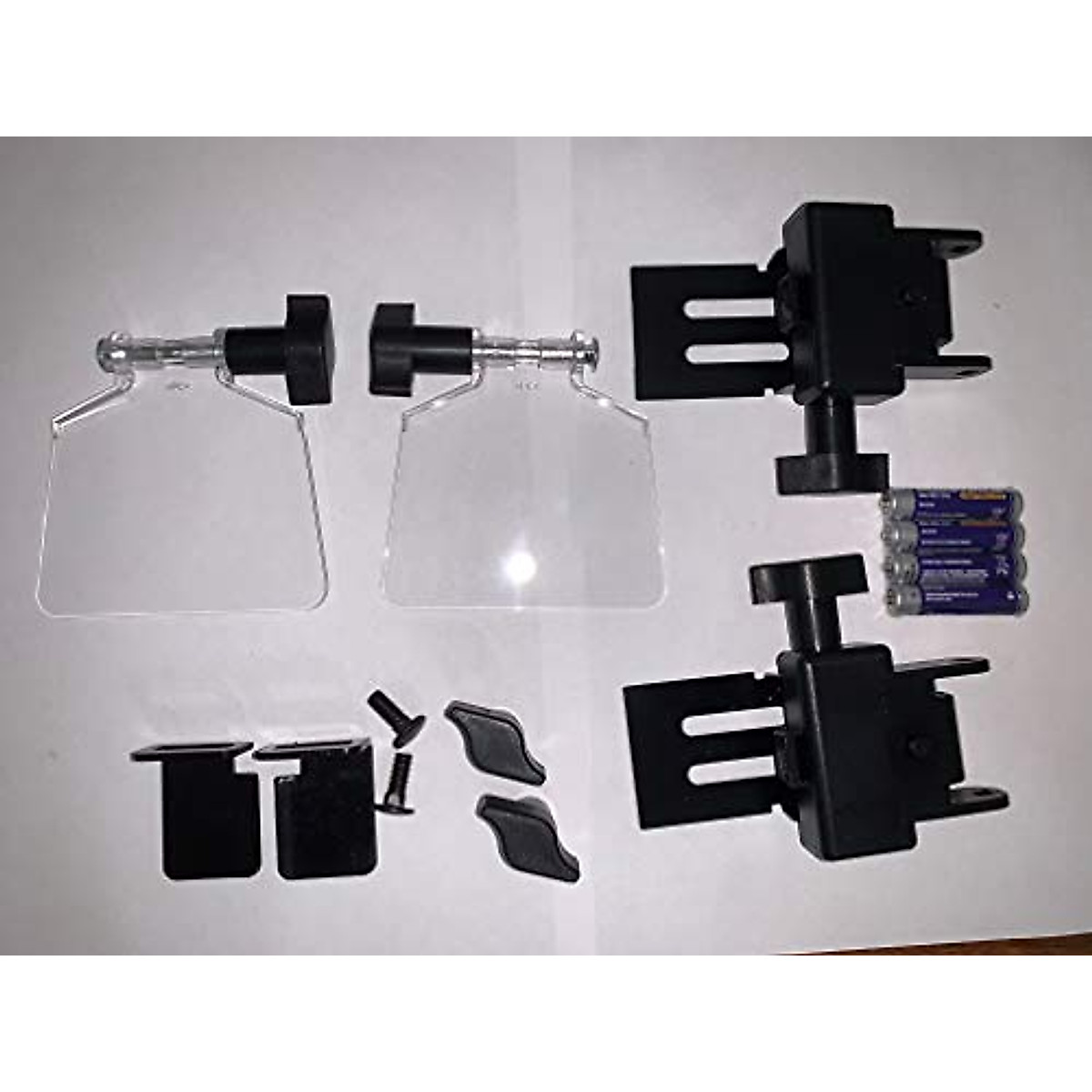 Bauer Bench grinder eye shield glass and brackets 2 sets(OEM) Replacement with Built- in LED lights-2021