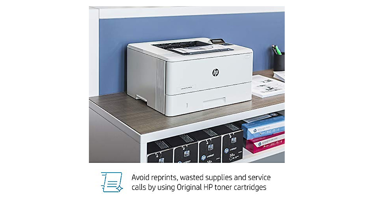 HP LaserJet Pro M404n Monochrome Printer with Ethernet | Fast & Secure