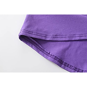 YIJIU Women's Pajama Set Short Sleeve Top with Leaf Print Capri Pants Sleepwear 2 Piece Pjs Sets,Purple,Medium