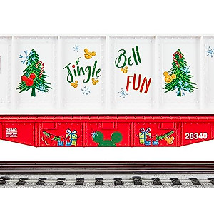 Lionel Mickey & Friends Christmas Flatcar with Girders, O Gauge