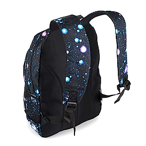 Parquet Novelty School & Travel Backpack For Outdoors, Luggage, Laptops - Adults and Teens Sports Bookbag, Flamingo, (Navy)