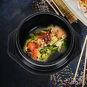 1pc Korean Miso Soup Pot Stew Pot Cookware Stew Pots Ceramic Cookware Korean Food Stew Pot Home Stove Pot Cooking Stew Pot Bibimbap Pot Ceramic Kitchenware Cooking Pot