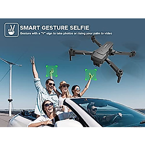 NEHEME Drones with Camera for Adults, NH760 1080P FPV Drone for Kids Beginners, Foldable WIFI RC Quadcopter with 2 Batteries for 32 Min Flight, Carrying Case, Altitude Hold, Toys Gifts for Boys Girls