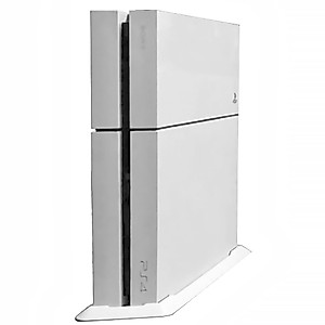OSTENT Skid Proof Console Vertical Stand for Sony PlayStation 4 PS4 Console Game - Color White