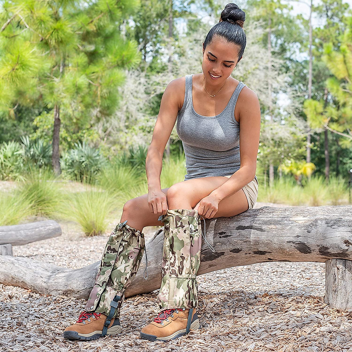 Pike Trail Waterproof Adjustable Leg Gaiters: for Hiking in Mud, Sand, and Snow - Hunting, Mountain Climbing, or Snowshoeing