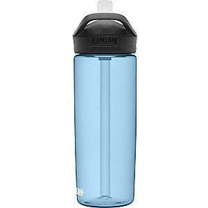 CamelBak eddy+ Water Bottle with Tritan Renew – Straw Top 20oz, True Blue