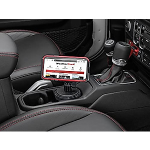 WeatherTech CupFone Two View-Universal Phone Cradle Mount with Black Plastic Knobs