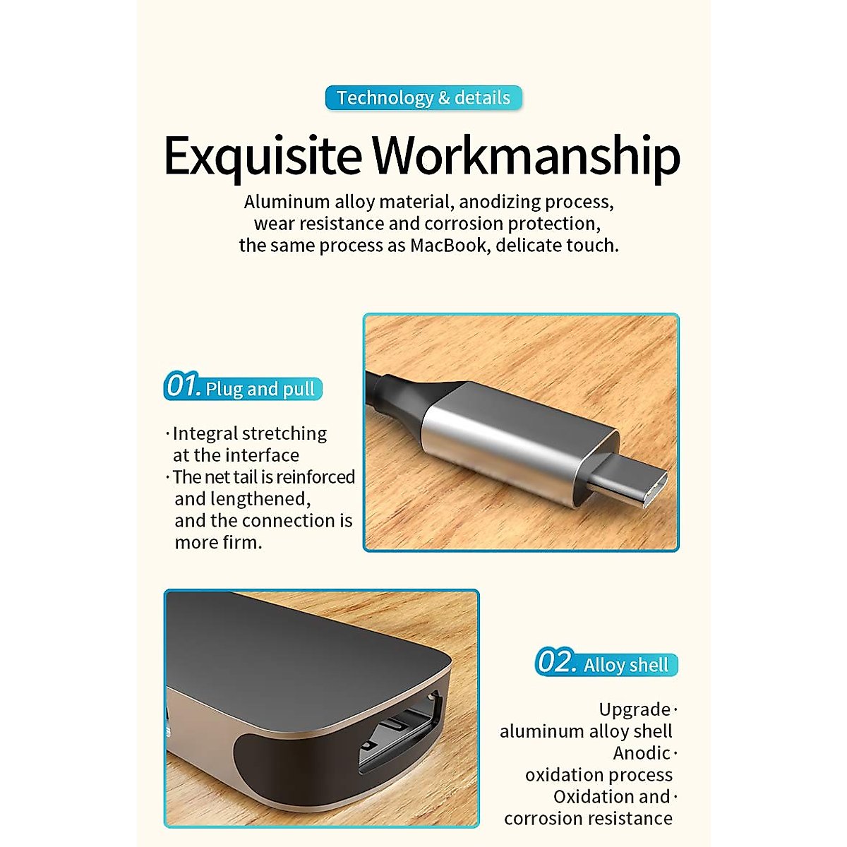 USB C Hub, 6 in 1 USB C Docking Station with 4K HDMI, 1 USB 3.0/1 USB 2.0, PD, SD/TF Card Reader, Type-C Data Transfer., space grey