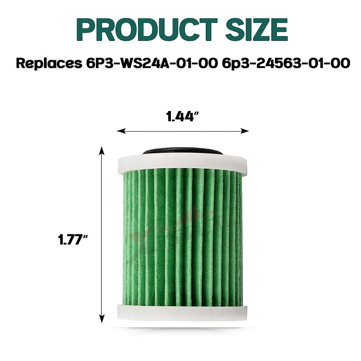 Xislet Primary Fuel Filter Element Compatible with Yamaha Outboard F150-250 4 Stroke Replaces 6P3-WS24A-01-00 6p3-24563-01-00 (2006 and Later)