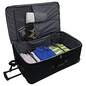 Travel Select Amsterdam Expandable Rolling Upright Luggage, Orange, Checked-Large 29-Inch