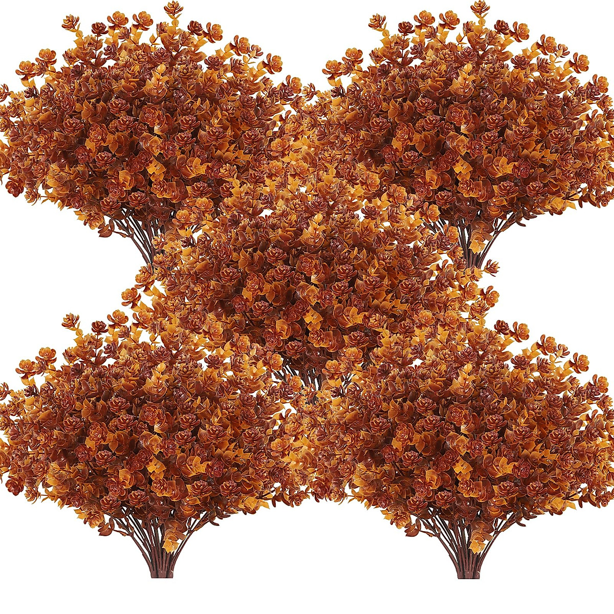 4 Pcs Artificial Greenery Shrubs Lavender Outdoor Fake Flowers Uv Resistant Faux Plants outdoor narcissus Flowers Decor Plastic Flowers Bushes For Garden Hanging Porch Balcony Decoration (Purple)