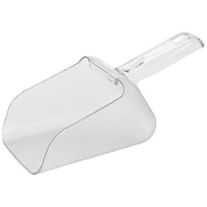 Rubbermaid 9F75 32 oz Capacity, 10.8" Length x 4.8" Width x 4.7" Height, Clear Color, Polycarbonate Bouncer Contour Scoop