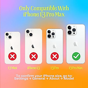 FELONY CASE - Neon Pink Crystal Clear Phone Case for iPhone 13 Pro Max, Compatible with MagSafe - 360° Shockproof Protective Cases Designed for Apple iPhone 13 Pro Max