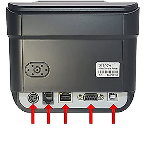 Scangle SGT-88IV Desktop USB Direct Thermal POS Receipt Printer - with USB/Serial/Ethernet Ports - Work on Windows XP//7/8/8.1/10/Linux/Android