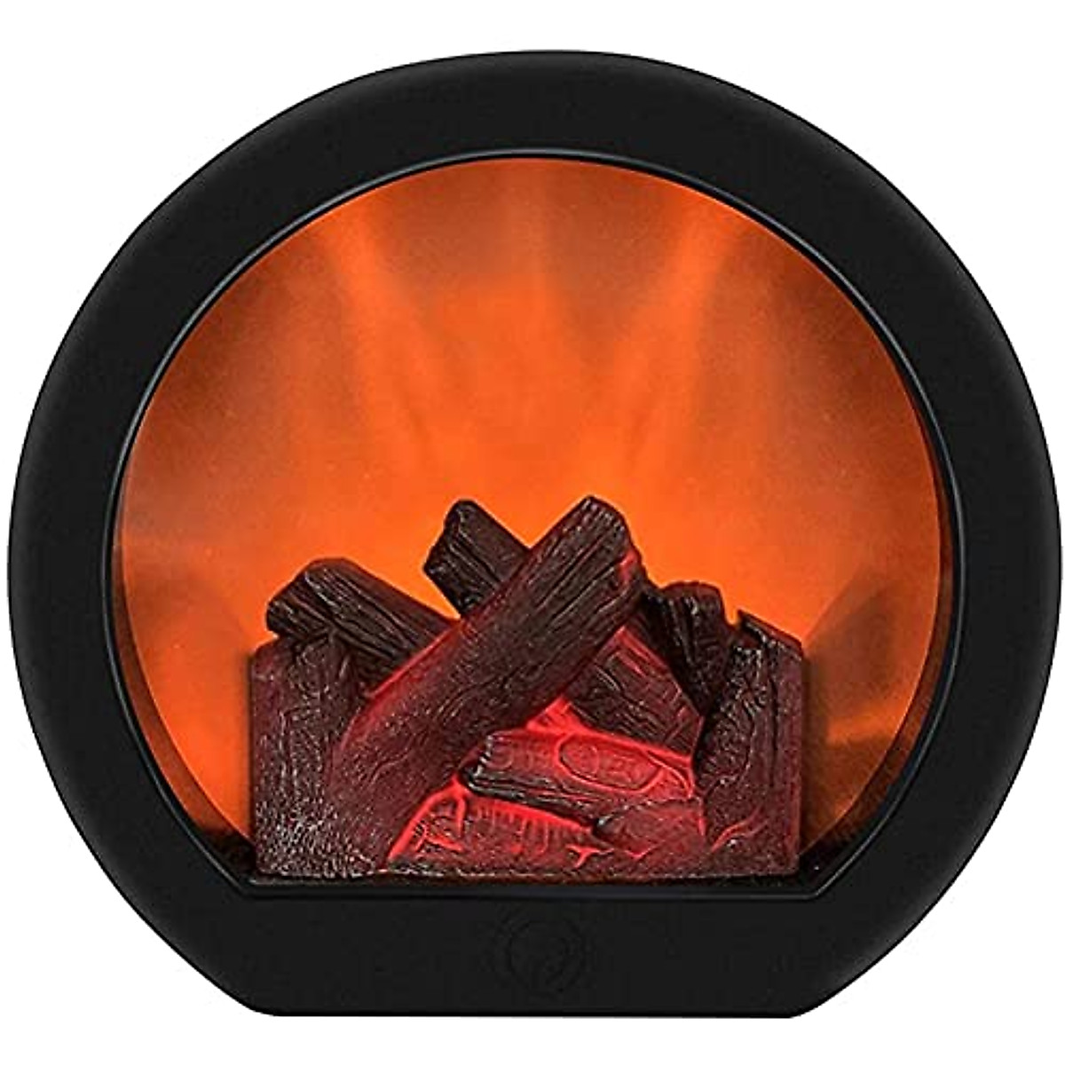 Zhongdawei Fireplace Lamp, LED Fireplace Lantern Touch Switch Simulation LED Desk Stove LED Lantern with Realistic Flame Realistic Fireplace Lantern Fireplace Lamp