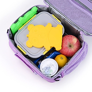 Cerbonny Lunch Box Ice Packs, 4-Piece Set, Adorable Fun Shapes, Slim Lightweight, Long Lasting, Safe Non-Toxic Plastic, Easy Clean, Quality Guaranteed