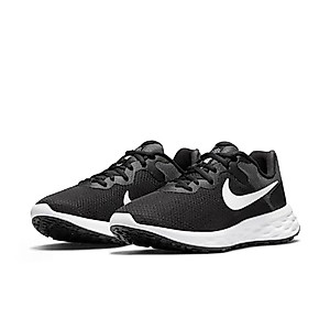 Nike Women's Sneaker Running Shoes, Black White Dk Smoke Grey Cool Grey, 6.5 AU