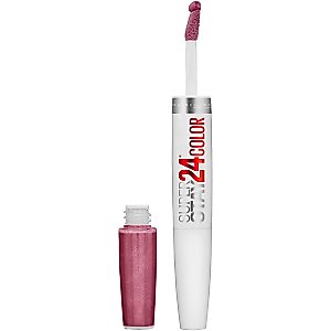 Maybelline Super Stay 24, 2-Step Liquid Lipstick Makeup, Long Lasting Highly Pigmented Color with Moisturizing Balm, Frozen Rose, Mauve Pink, 1 Count