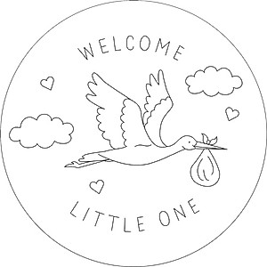 Nursery Embroidery Pattern Transfers (set of 10 hoop designs!)