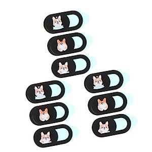 SOLUSTRE 9 Pcs Camera Privacy Cover Laptop Computer Camera Slide Blocker Laptop Camera Blocker Slider Flat Lens Cap
