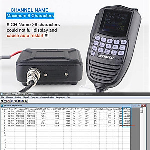 Anysecu WP-9900 Mini Mobile Radio 25W 200 Channels UHF VHF Dual Band Car Base Radio with Programming Cable