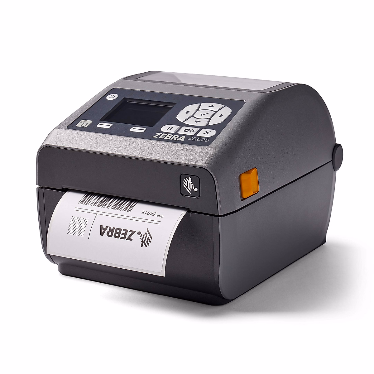 ZEBRA ZD620d Direct Thermal Desktop Printer with LCD Screen 203 dpi Print Width 4 in WiFi Bluetooth USB Serial Ethernet ZD62142-D01L01EZ