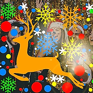 Christmas Projector Lights, with 16 LED Patterns Lights Snow Fall Effect Christmas Light Projector for Patio Garden Xmas Holiday Party Decoration