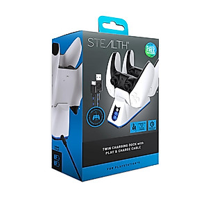 Stealth SP-C100 V Twin Charging Dock with Play & Charge Cable for PS5 (PS5)