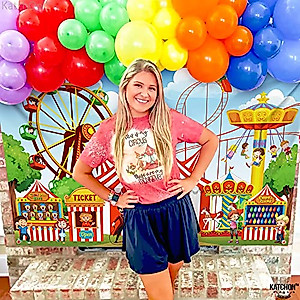 KatchOn, Carnival Backdrop for Carnival Decorations - XtraLarge, 72x44 Inch | Carnival Theme Party Decorations | Carnival Banner, Circus Theme Party Decorations, Circus Decorations | Circus Banner