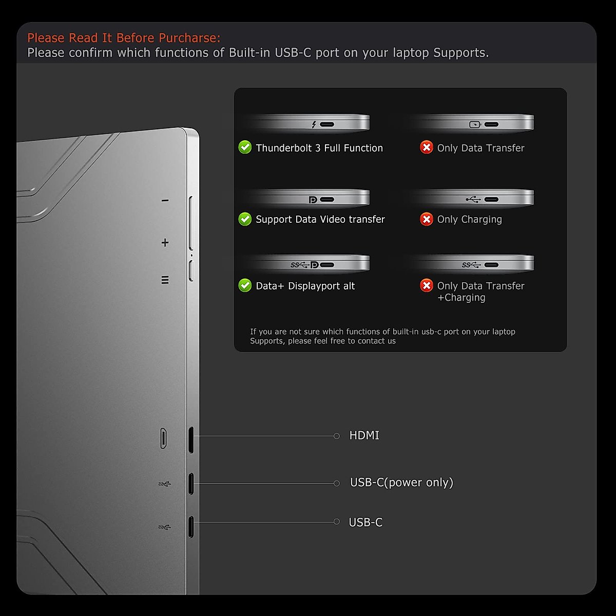 L LIMINK S19 Portable Triple Monitor for 15-17 Inches Laptops | 14" FHD 1080P IPS Dual Screens Extender with Kickstand | 72% NTSC | HDR | Compatible with Mac, Windows | Powered by USB-C & HDMI