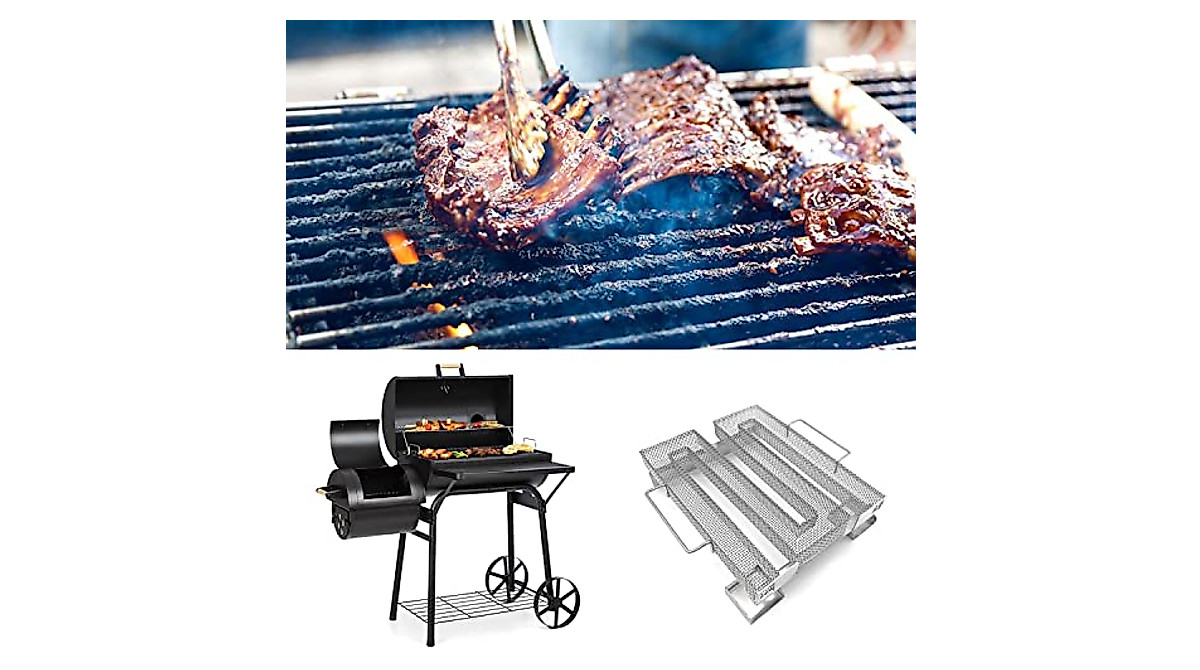 Cold Smoke Generator, Pellet Smoker Tray Box for BBQ Grill 8.9 x 6.9 Inch, Ideal for Smoking ...