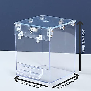 Bath Cage, Cleaning Pet Supplies Cockatiel Bird Bathtub with Water Injector for Small and Medium Birds Parrots Spacious Parakeets Portable Shower for Square Birdcage