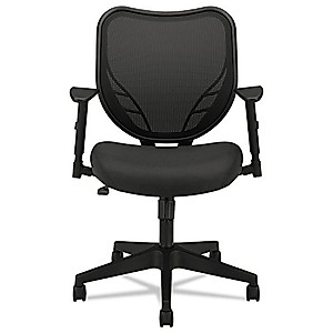 HON High Back Task Chair - Mesh Back Office Chair for Computer Desk, Black (HVL551)
