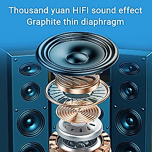 Wireless TWS Earbuds Earphones - Bluetooth 5.1 in-Ear Sports Headphones, IPX5 Waterproof, Finger Control, LED Digital Display Headset with Microphone & Charging Case