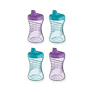 NUK Fun Grips Hard Spout Sippy Cup, 10 oz. | Easy to Hold Toddler Cup, 4pk