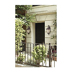 Feiss OL5401BK Cotswold Lane Outdoor Patio Lighting Wall Lantern, Black, 2-Light (9"W x 21"H) 120watts