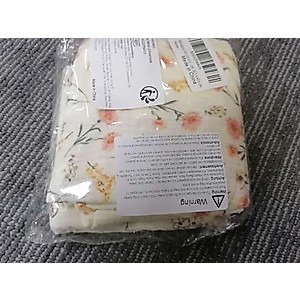 Winmany Toddler Muslin Pillowcases Baby Girl Boy Cotton Pillow Case Travel Cushion Pillow Covers with Envelope Design Cot Bed Accessories Fit for 13"x18" 14" x 19" 12"x16" Pillow (Flower+Animal)