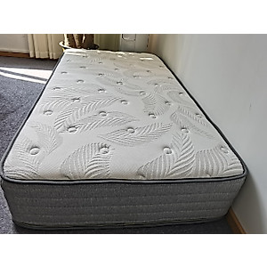 KOW 12 Inch Twin Mattress with Gel Memory Foam and Individually Pocket Innerspring Hybrid Medium Firm Twin Bed Mattress in a Box(12 in, Twin)