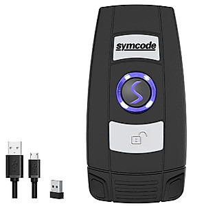 Mini 1D Bluetooth Barcode Scanner Wireless Bar Code Scanner 3-in-1 Bluetooth/USB Wired/2.4G Wireless Barcode Reader laser Code Scanner for Inventory Code Image Reader for Tablet iPhone iPad Android PC