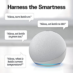 Hamilton Beach Smart Electric Tea Kettle & Water Boiler, Works with Alexa, 1.7 L, 1500 Watts, Cordless, Keep Warm, Auto-Shutoff & Boil-Dry Protection, Stainless Steel (41036)