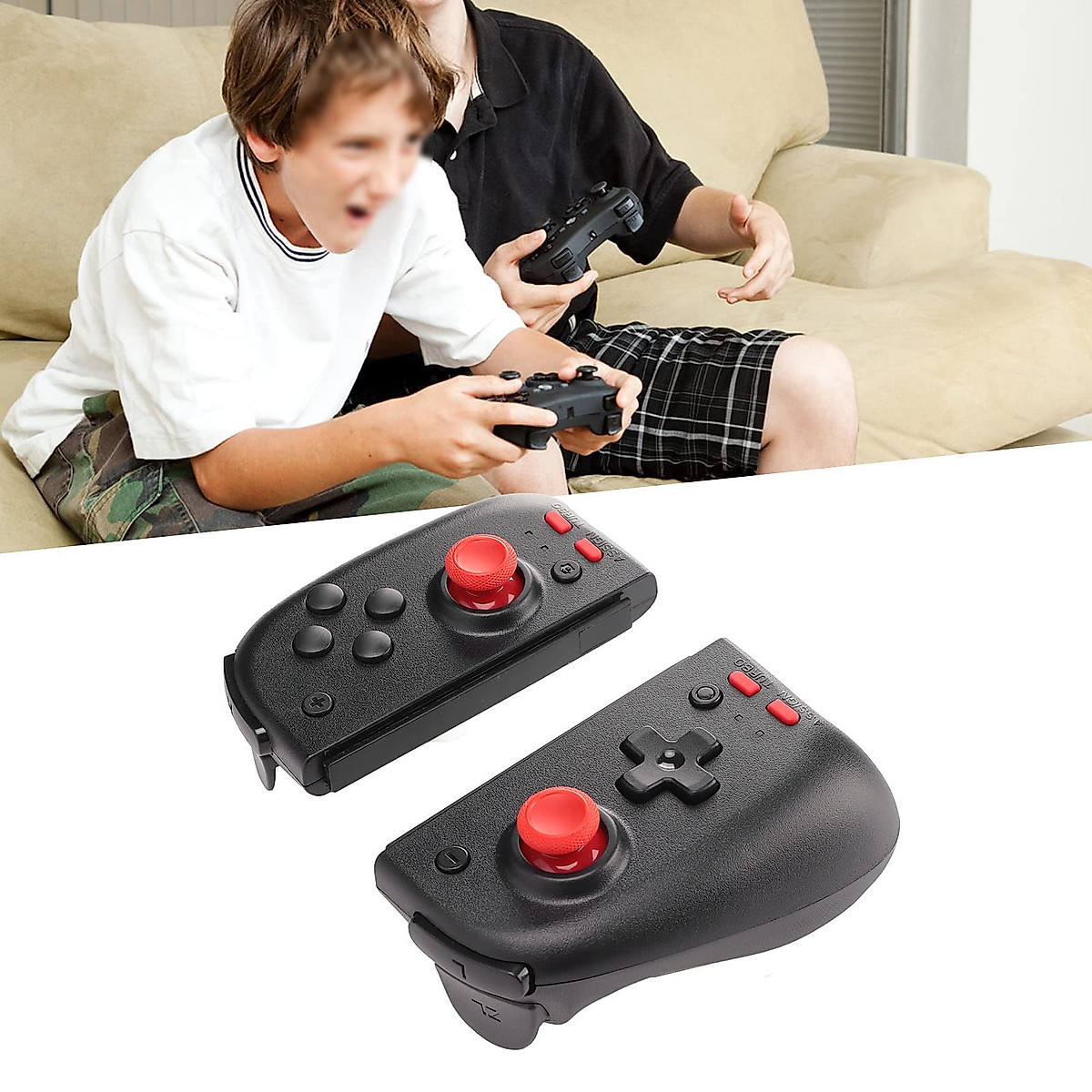 wendeekun Game Console Left Right Controller,Gaming Console Controller for Joy Con,Left Right Programmable Replacement Remote Controller for OLED Gamepad