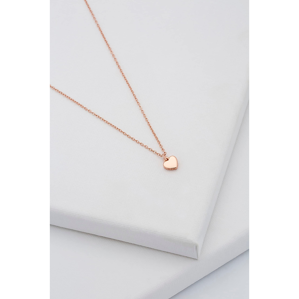 Ted Baker London Hara Tiny Heart Pendant Necklace for Women (Rose Gold Tone)