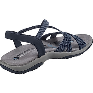 Skechers Women's, Reggae Slim - Turn It Up Sandal Navy 7 M