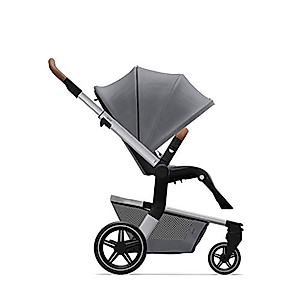 Joolz Hub+ - Parent Facing Stroller for Babies 6 Months+ (Up to 50 lbs) - Compact & Stylish - Easy Fold - One-Hand Steering - LED Lights - XXL Sunhood - Superior Comfort (Gorgeous Grey)