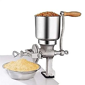 Ejoyous Hand Crank Grain Mill, Table Clamp Manual Corn Grain Grinder Cast Iron Mill Grinder for Grinding Nut Spice Wheat Coffee Home Kitchen Commercial Use