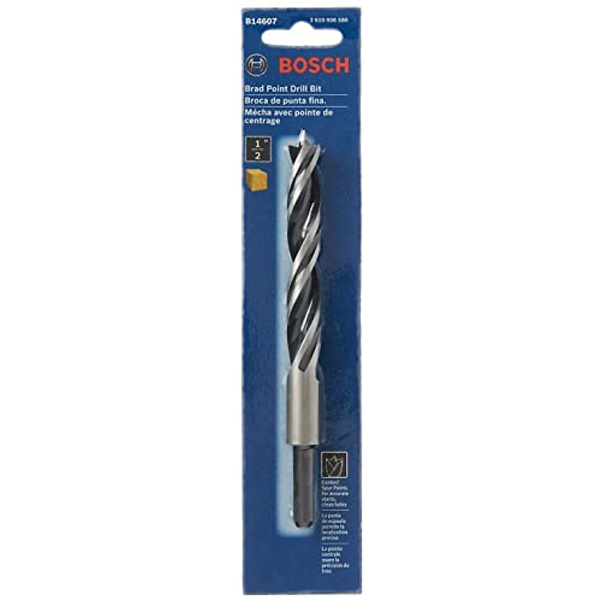 Bosch B14607 1/2 in. x 5-1/32 in. Brad Point Drill Bit