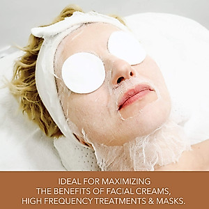 ForPro Professional Collection Precut Gauze Facial Mask, 100% Cotton Gauze, for High Frequency Facial Treatments and Masks, 100-Count