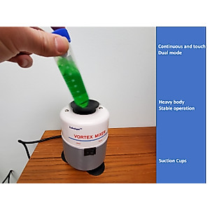 Vortex Mixer with both Touch and Continuous Mode, Heavy Duty Vortex Shaker, 110V