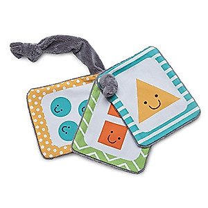 Boppy Preferred Shopping Cart and High Chair Cover with Storage Pouch, Gray Jumbo Dots with Changeable SlideLine Toy, Plush Minky Seat, 2-point Safety Belt, Wipeable and Machine Washable, 6-48 months