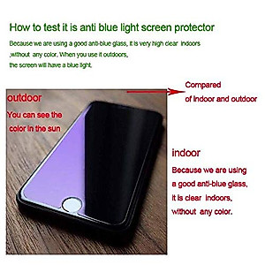 Kione iPhone Xs Max Screen Protector, Anti Blue Light Screen Protector [ Eye Protect ] [ Touch Screen Accuracy ] [Bubble Free] Tempered Glass for iPhone Apple XS Max [3 Pcs]